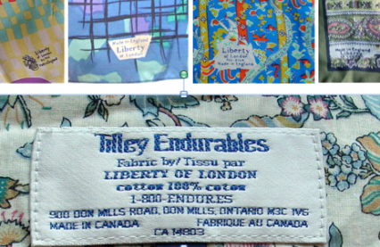 Label List: A Collection Of Liberty of London Labels | Gracious, Good's ...